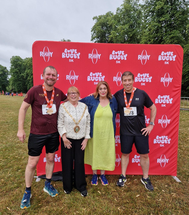 Runners defy the rain to take part in the Love Rugby Festival Couch to ...