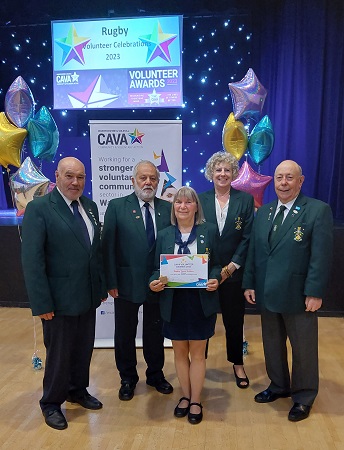Rugby Town Guides taste success at CAVA volunteer awards - Rugby ...