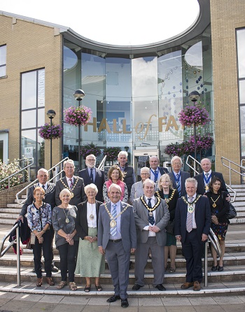 Civic leaders take a tour of the town - Rugby Borough Council