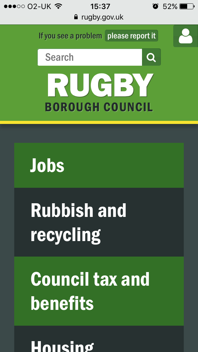 Council website leading the way in online services - Rugby Borough Council